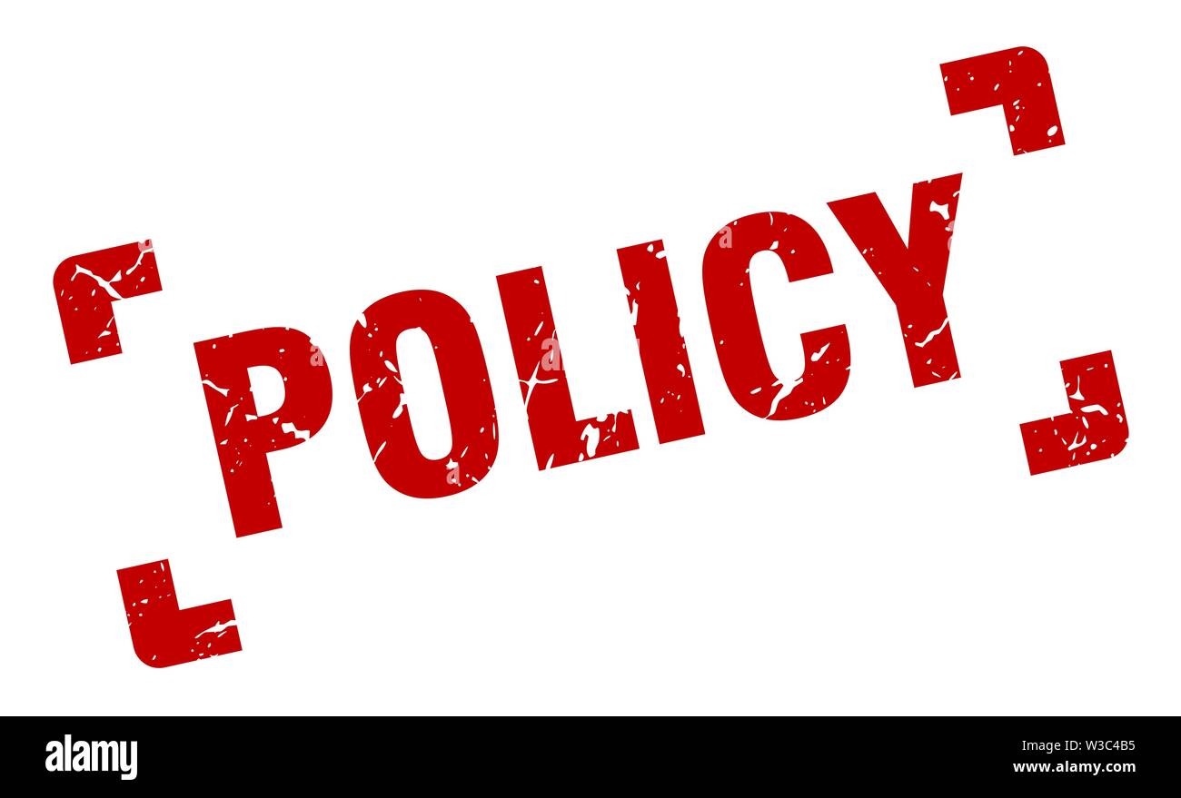 policy stamp. policy square grunge sign. policy Stock Vector Image ...