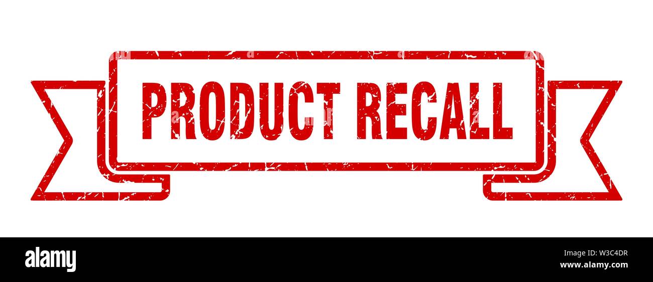 product recall grunge ribbon. product recall sign. product recall ...