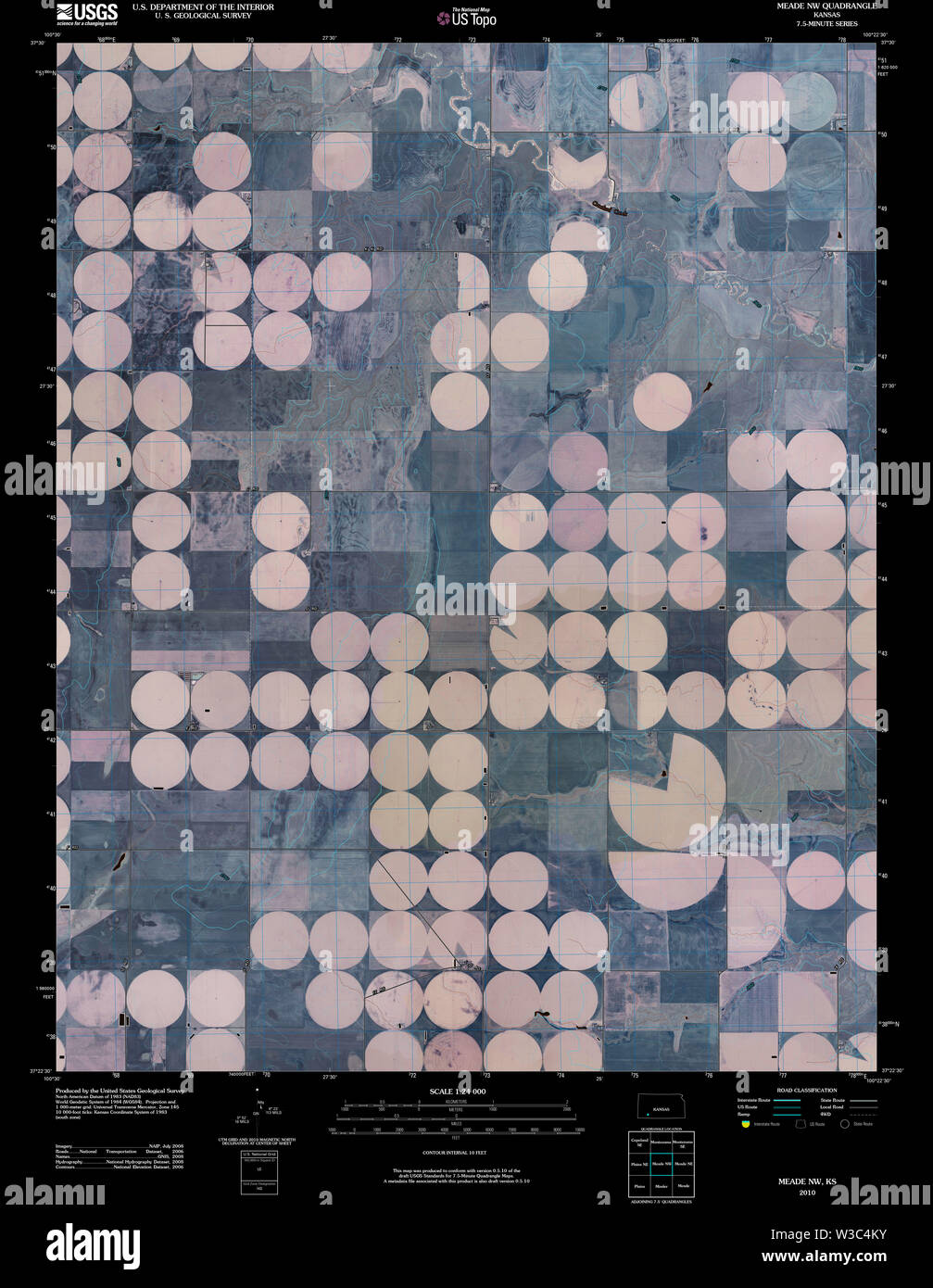 Meade kansas map hi-res stock photography and images - Alamy