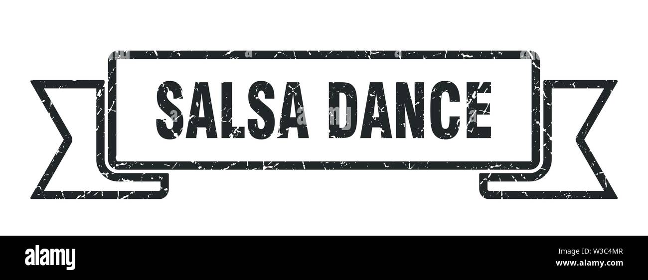salsa dance grunge ribbon. salsa dance sign. salsa dance banner Stock ...