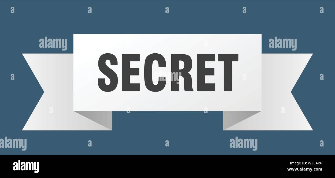 secret ribbon. secret isolated sign. secret banner Stock Vector Image ...