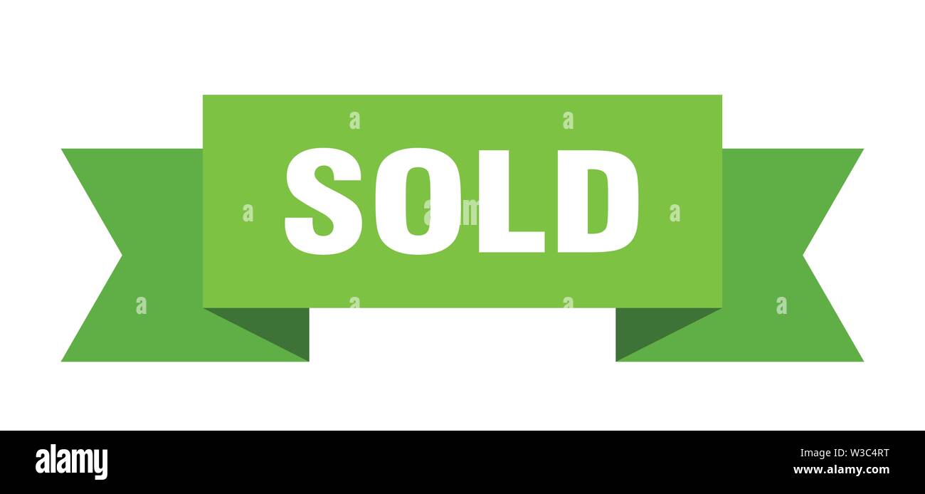 sold ribbon. sold isolated sign. sold banner Stock Vector Image & Art ...
