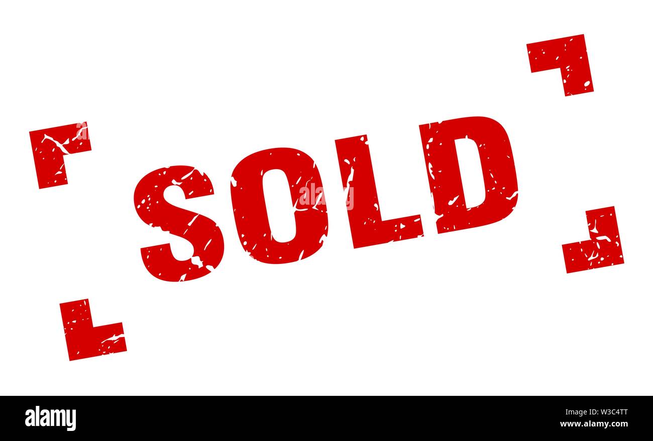 sold stamp. sold square grunge sign. sold Stock Vector Image & Art - Alamy