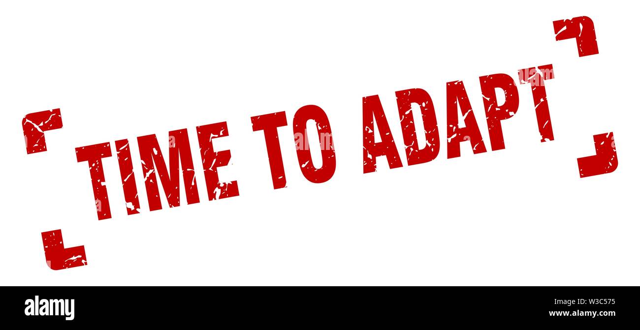 Time to adapt vector vectors hi-res stock photography and images - Alamy