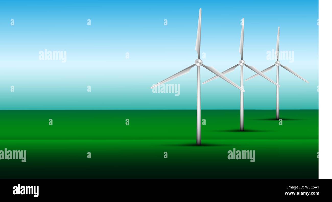 Green field grass in wind Stock Vector Images - Alamy
