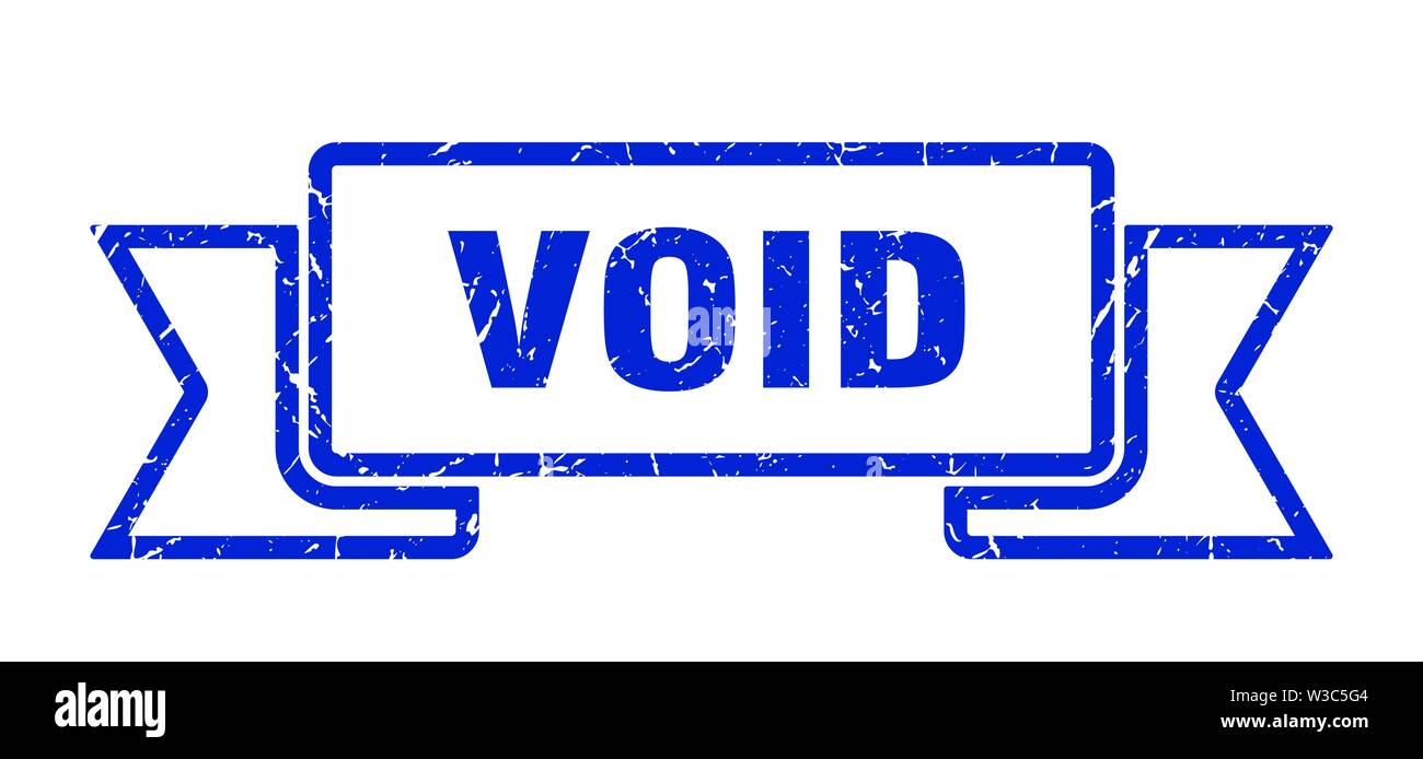 void grunge ribbon. void sign. void banner Stock Vector Image & Art - Alamy