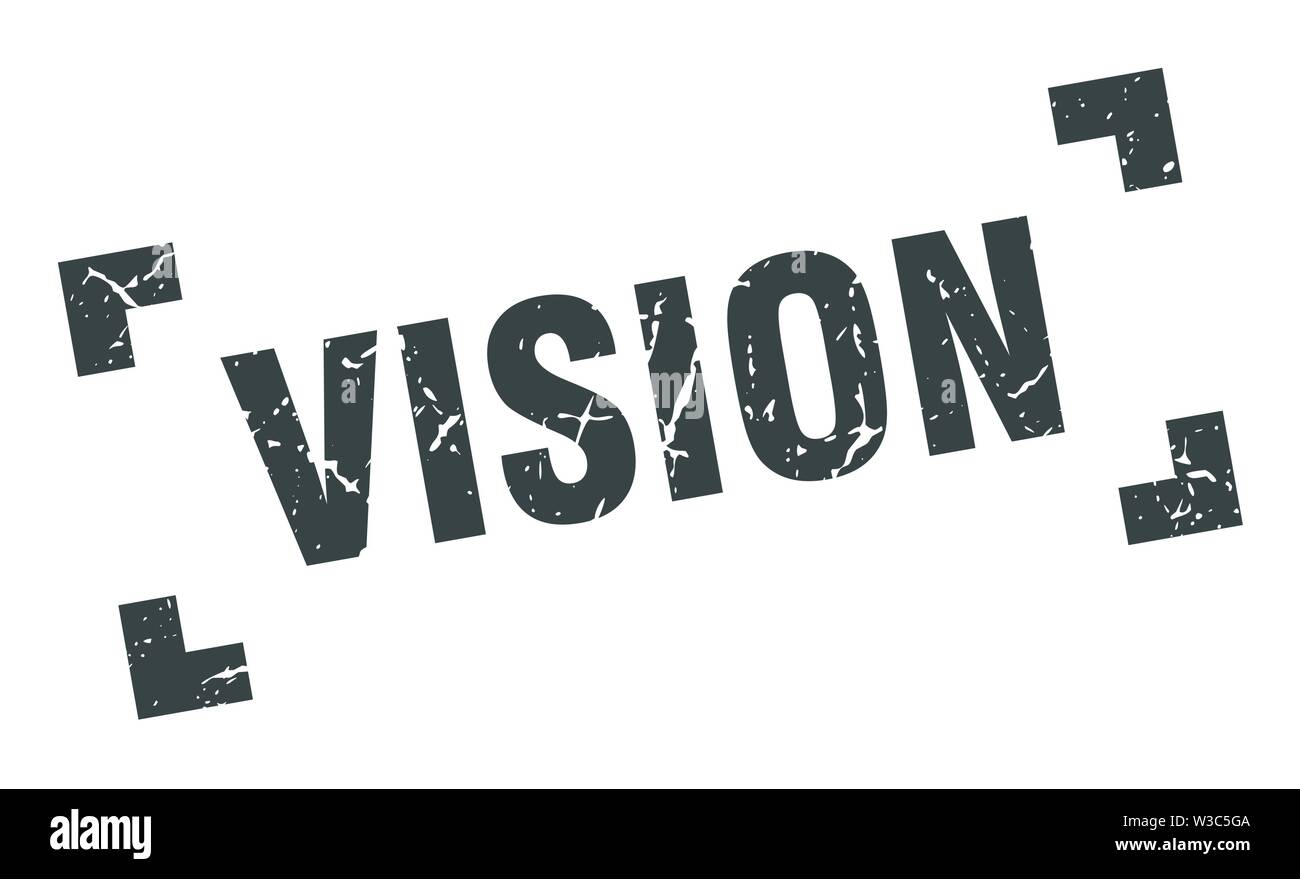 vision stamp. vision square grunge sign. vision Stock Vector Image ...