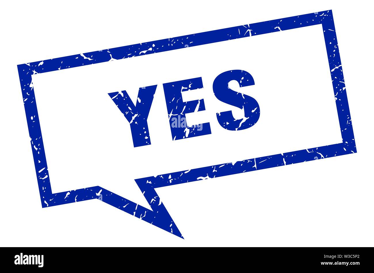 Yes single word Stock Vector Images - Alamy