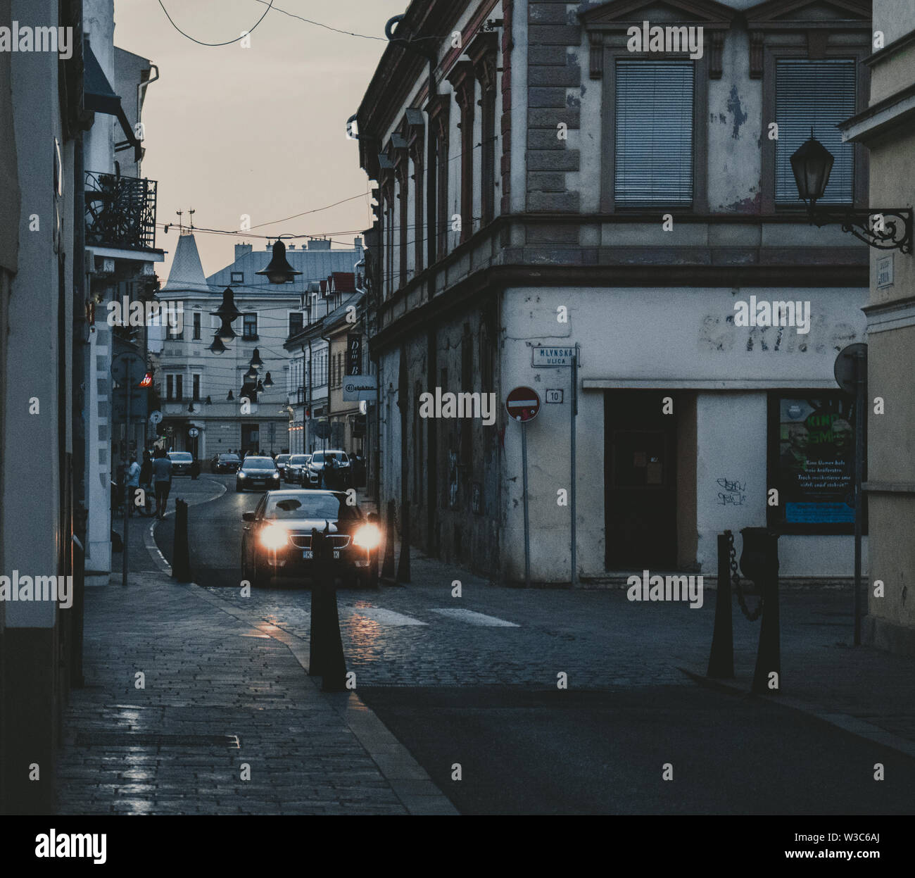 Slovakia road sign hi-res stock photography and images - Alamy