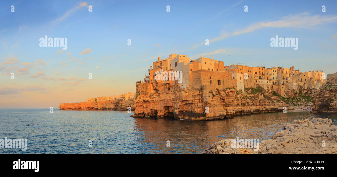 Polignano a Mare: panoramic view ,- ITALY (Apulia Stock Photo - Alamy