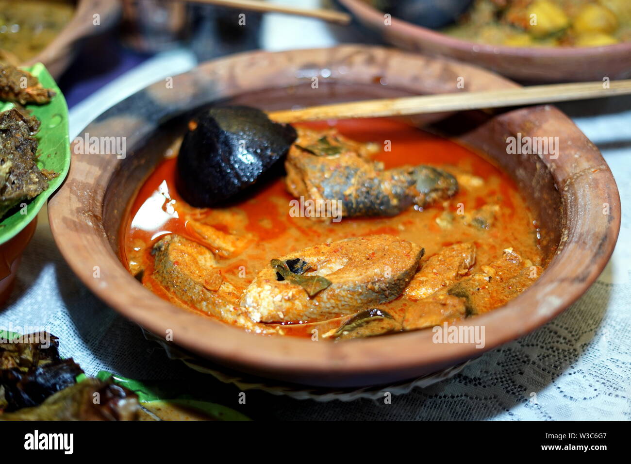 Sweet and Sour Mackerel Fish Curry Stock Photo - Alamy