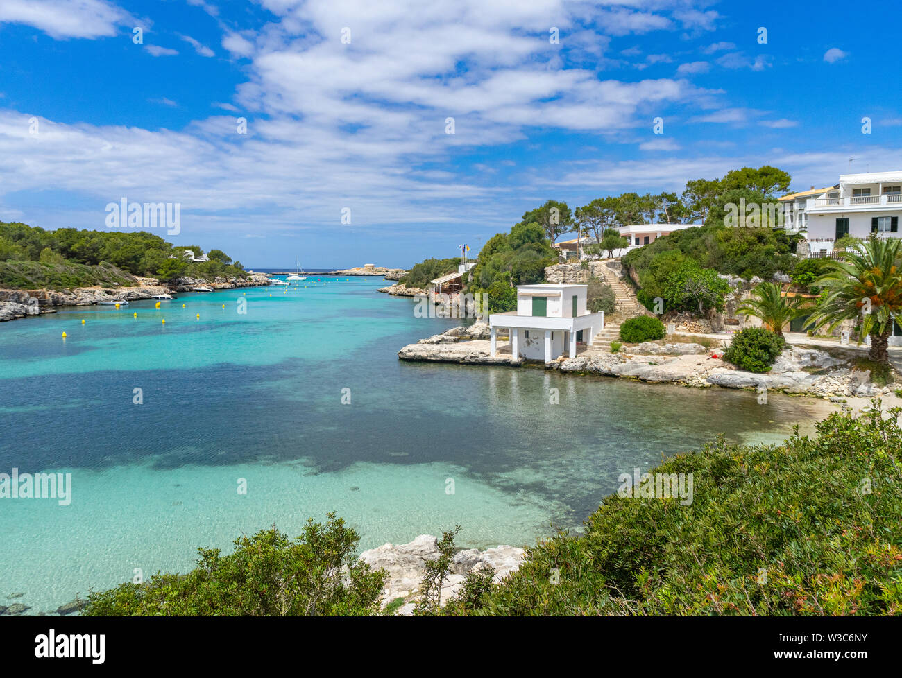 Aerial view of butiful landscape in Menorca Spain Stock Photo - Alamy