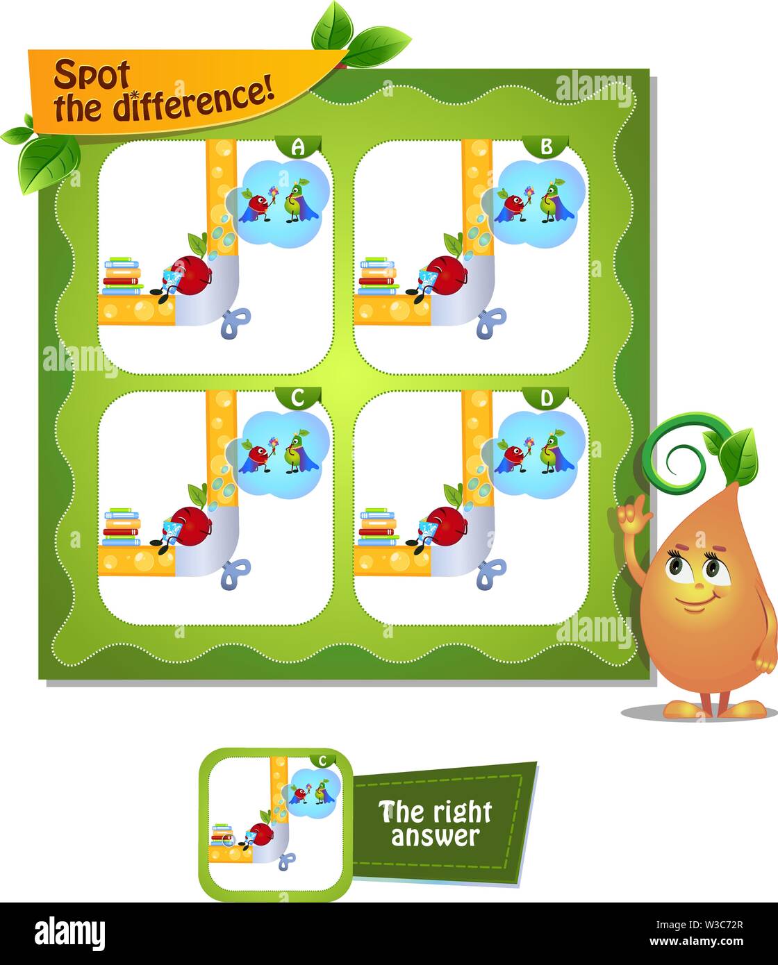 Spot the difference adult puzzle hi-res stock photography and images ...