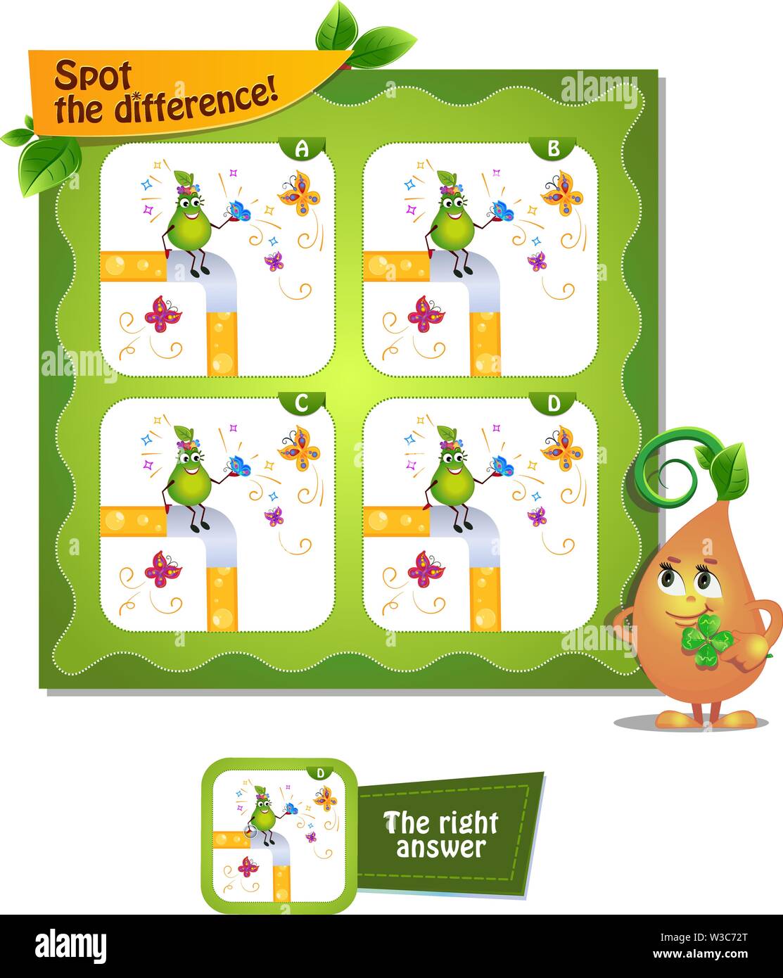 Spot the difference adult puzzle hi-res stock photography and images ...