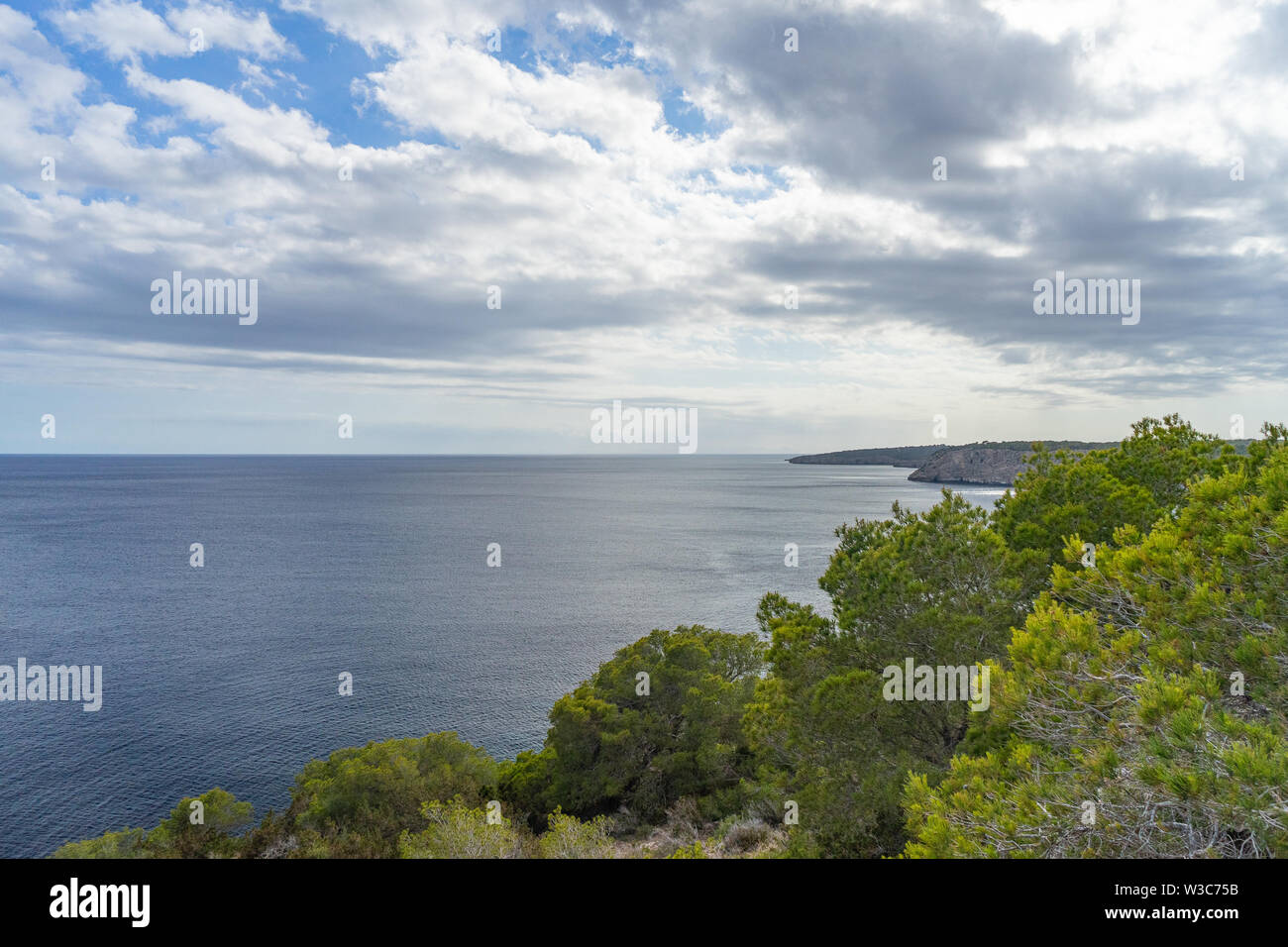 Aerial view of butiful landscape in Menorca Spain Stock Photo - Alamy