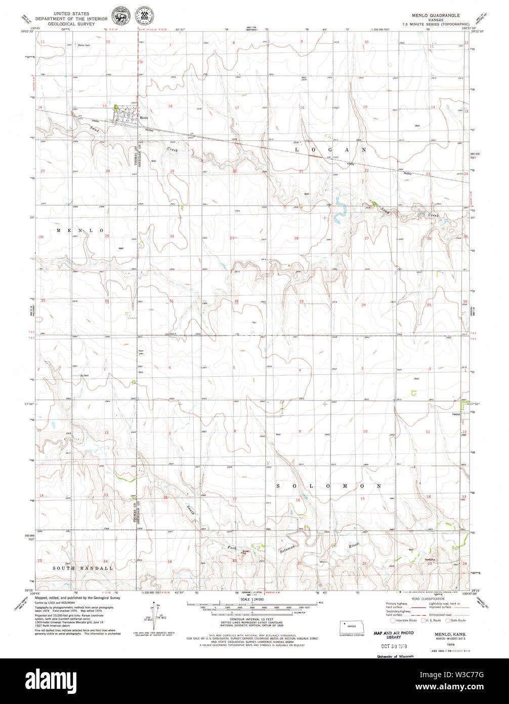 Menlo map Cut Out Stock Images & Pictures - Alamy