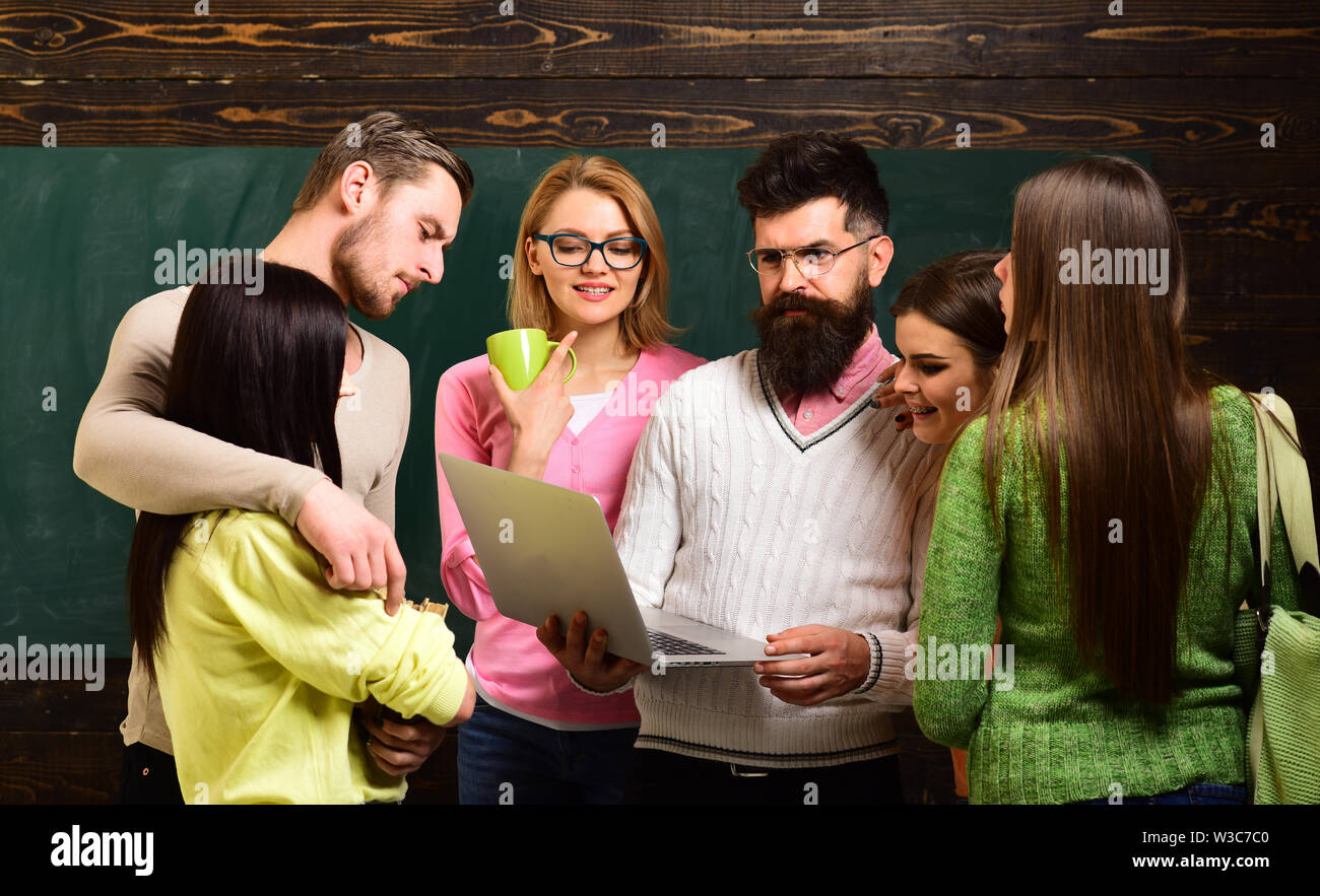 Professor laptop university campus hi-res stock photography and images ...