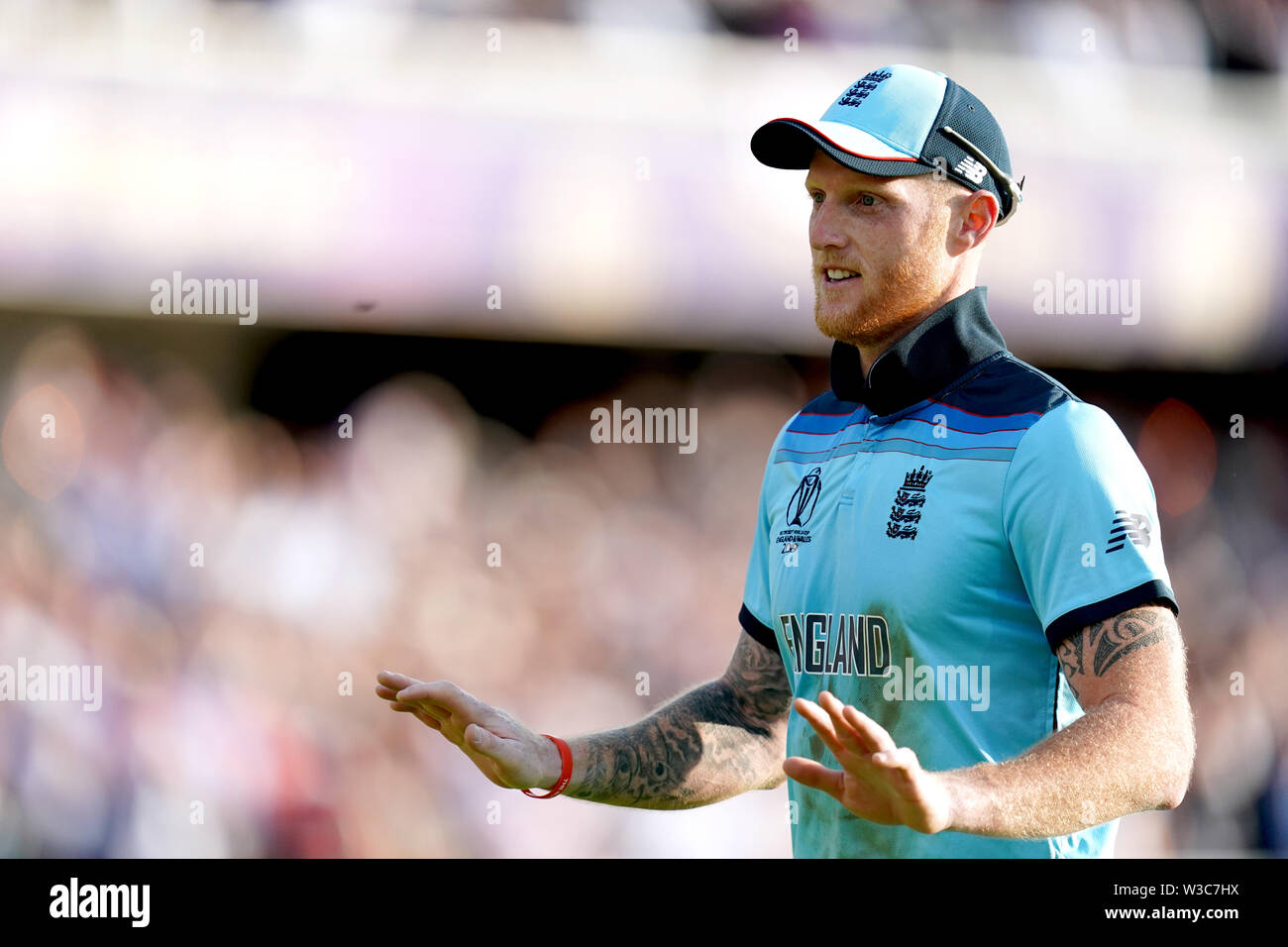 England's Ben Stokes in action during the ICC World Cup Final at Lord's ...