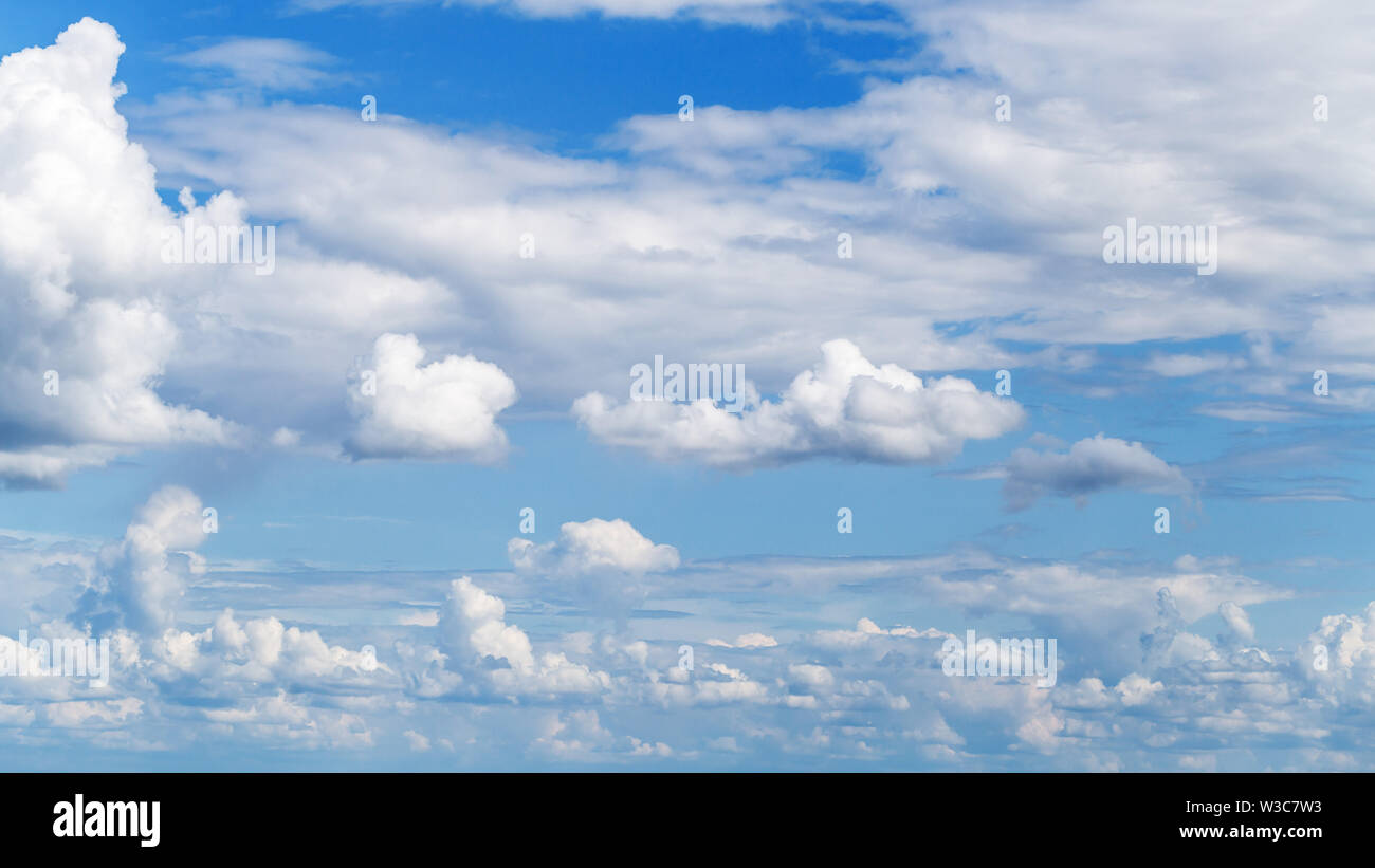 Sky landscape with cumulus humilis clouds Stock Photo - Alamy