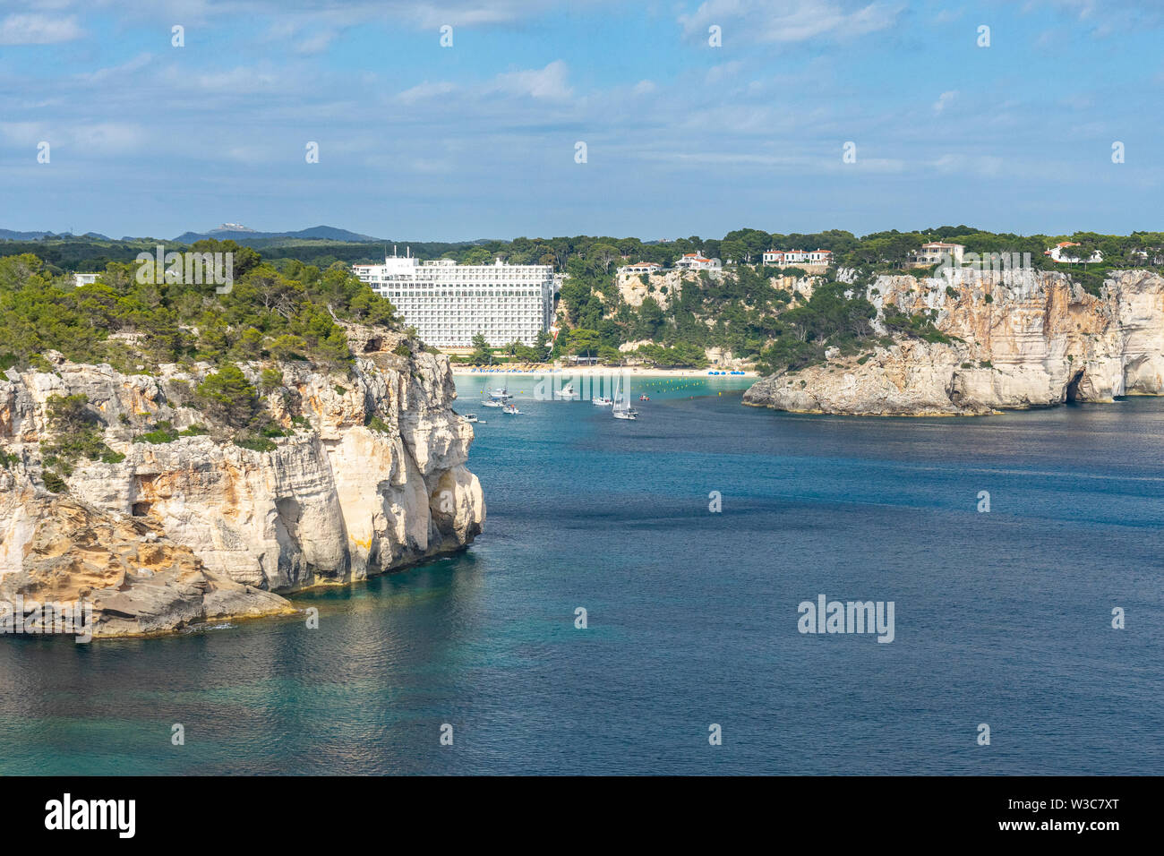 Aerial view of butiful landscape in Menorca Spain Stock Photo - Alamy