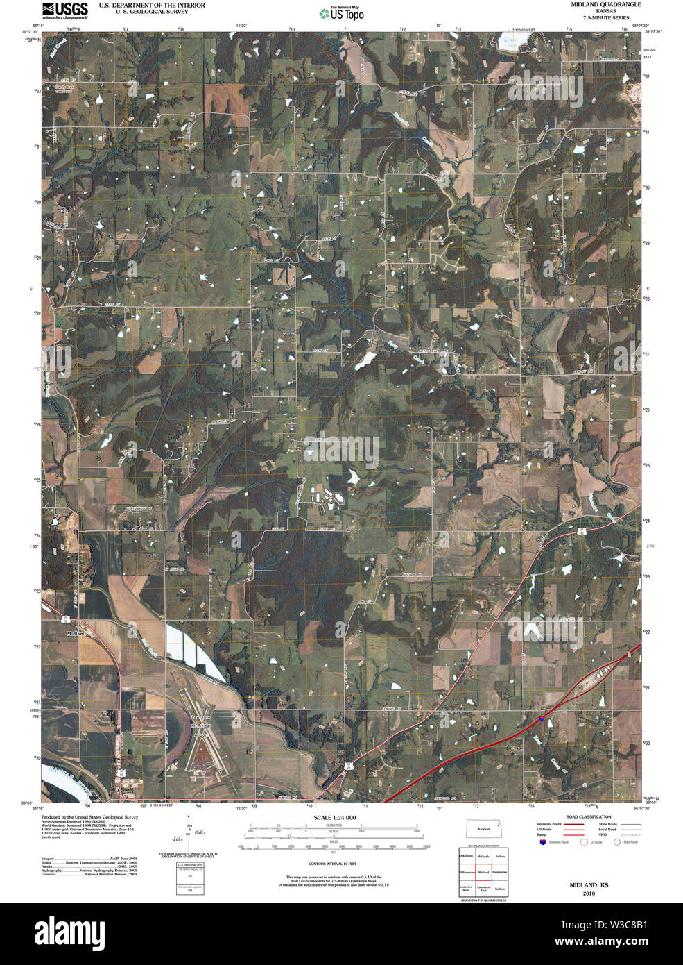 Midland map hi-res stock photography and images - Alamy