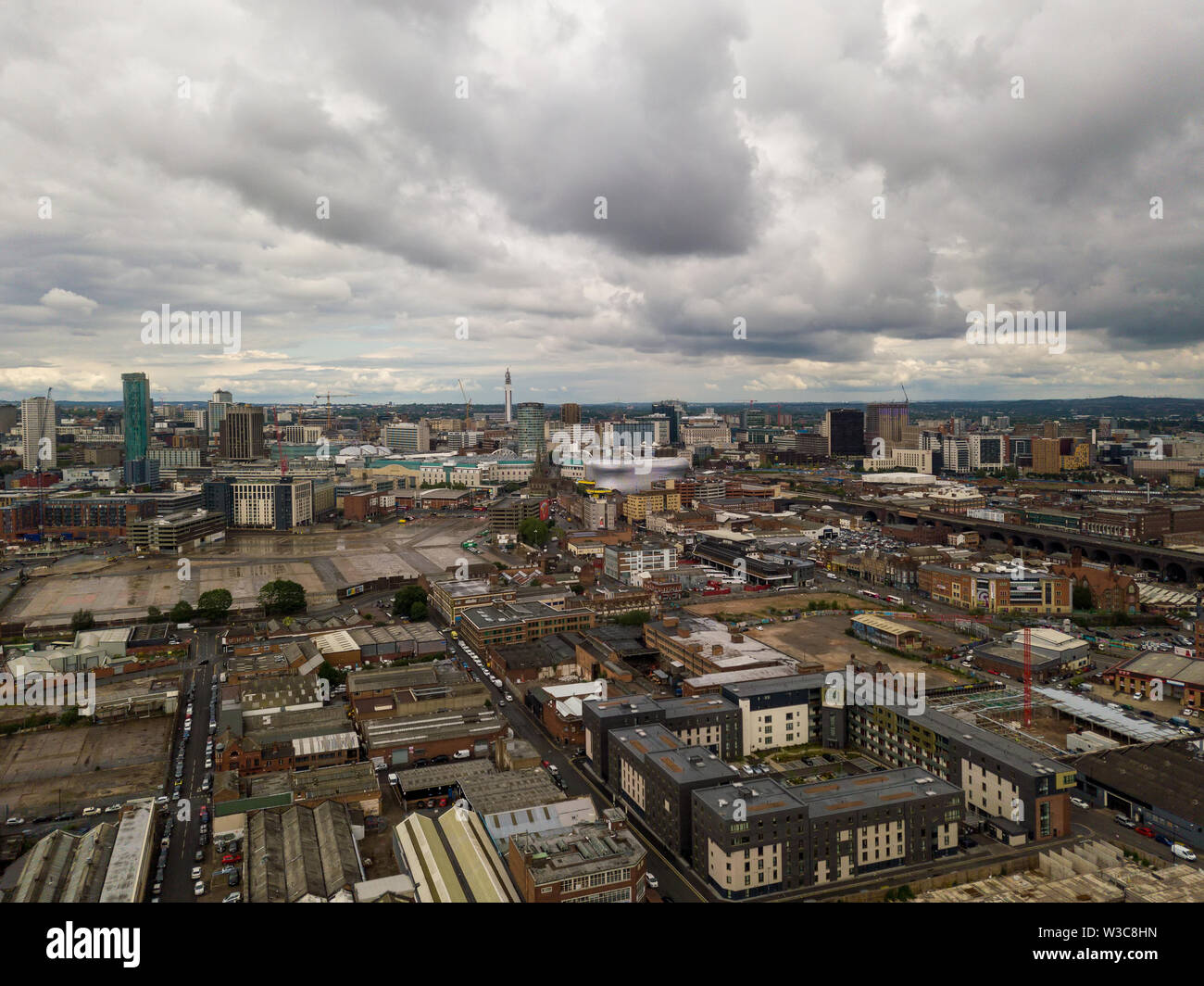 aerial view of Birmingham Stock Photo - Alamy