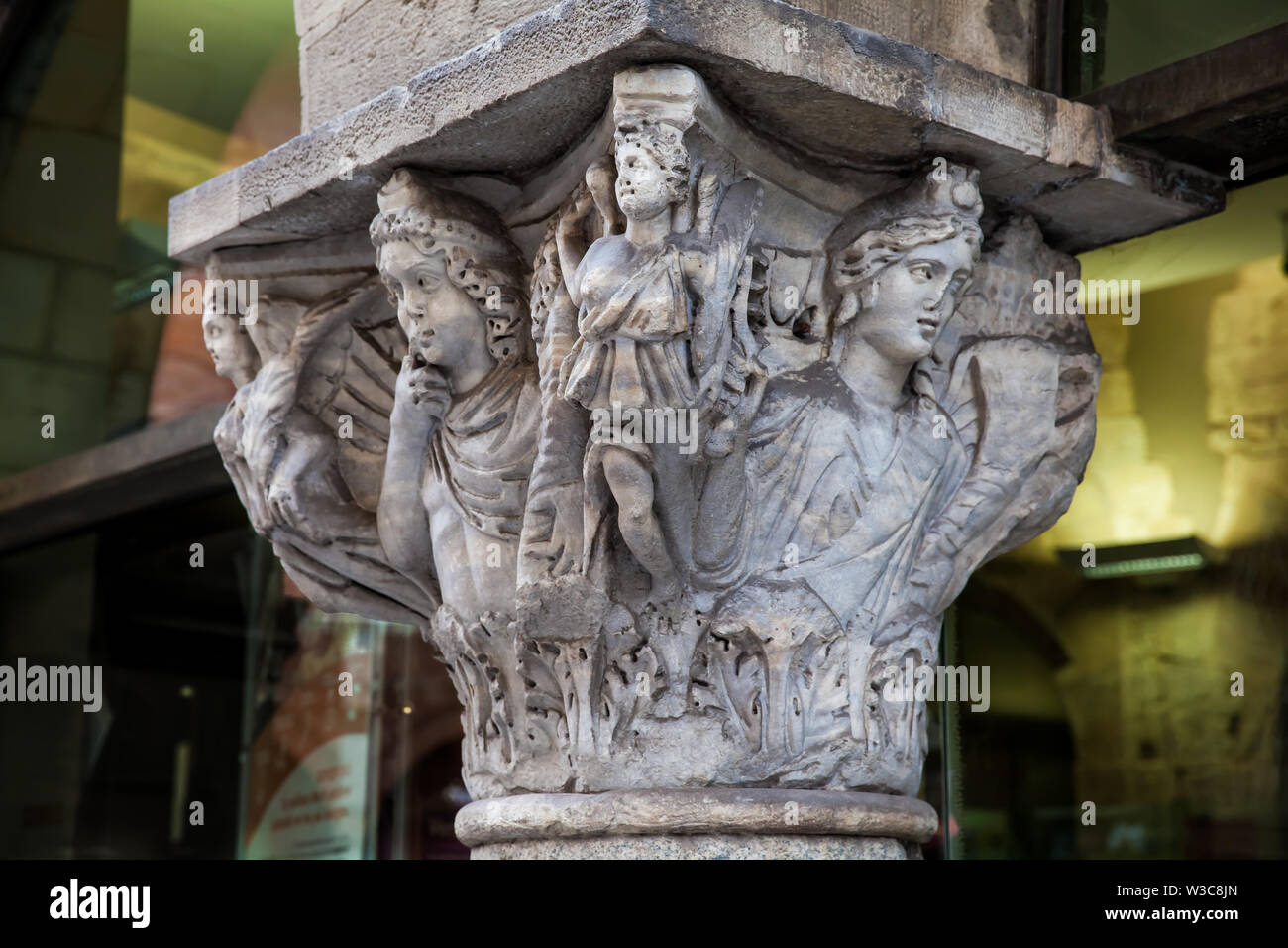 PISA, ITALY - APRIL, 2018: Details of the architecture of the Pisa city ...