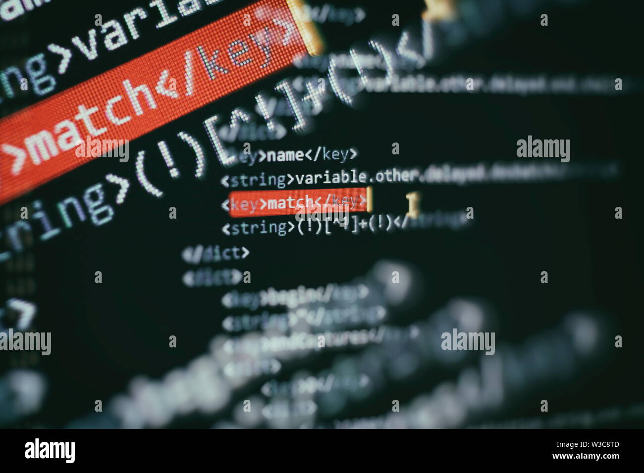 Computer programming often shortened to programming is a process Stock ...