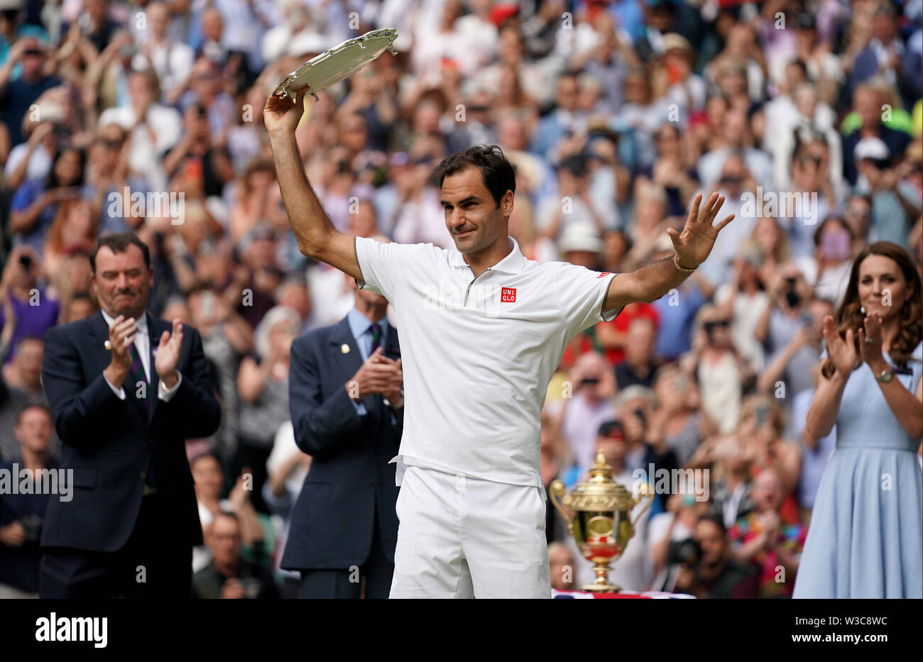 on day thirteen of the Wimbledon Championships at the All England Lawn ...