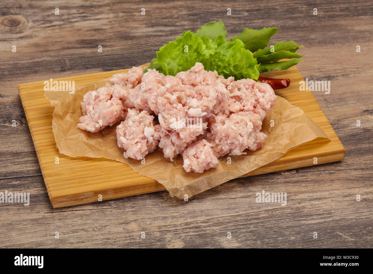 Homemade pork minced meat ready for cooking Stock Photo - Alamy