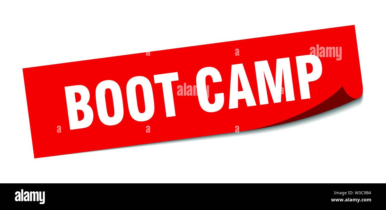 boot camp sticker. boot camp square isolated sign. boot camp Stock ...