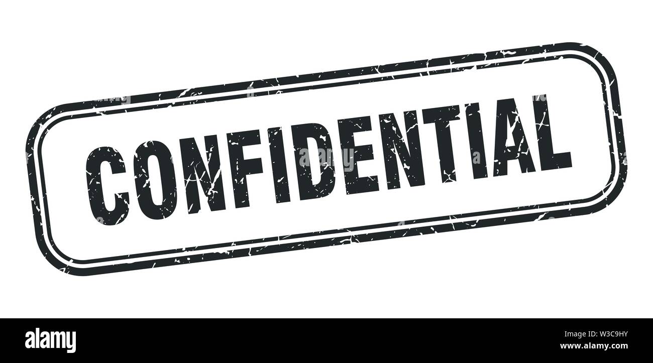 confidential stamp. confidential square grunge sign. confidential Stock ...