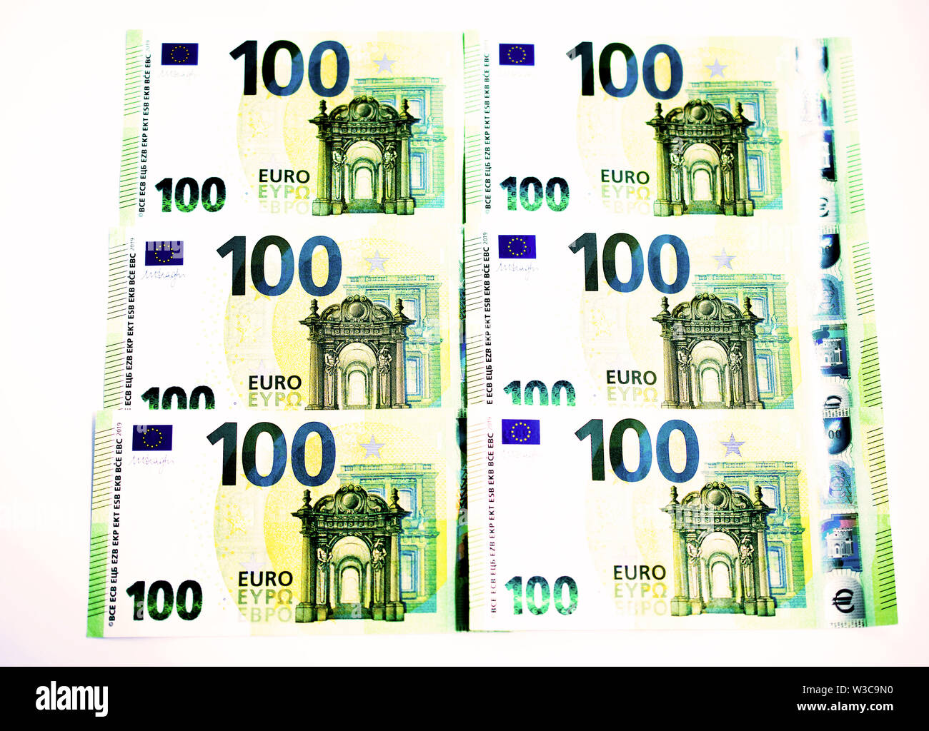 New 100 euro banknotes. Perfect good luck pictures, images and photos ...