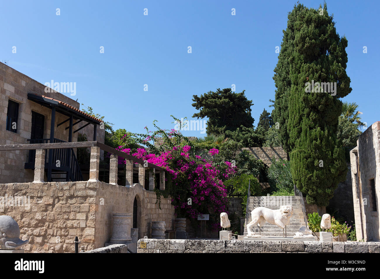 Rhodes Old City - Archaeological museum exterior, in the past Hospital ...