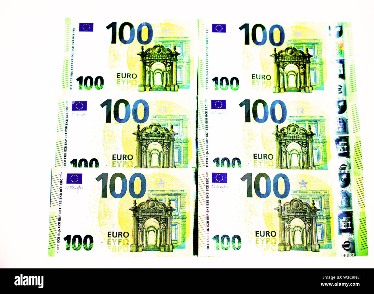 New 100 euro banknotes. Perfect good luck pictures, images and photos ...