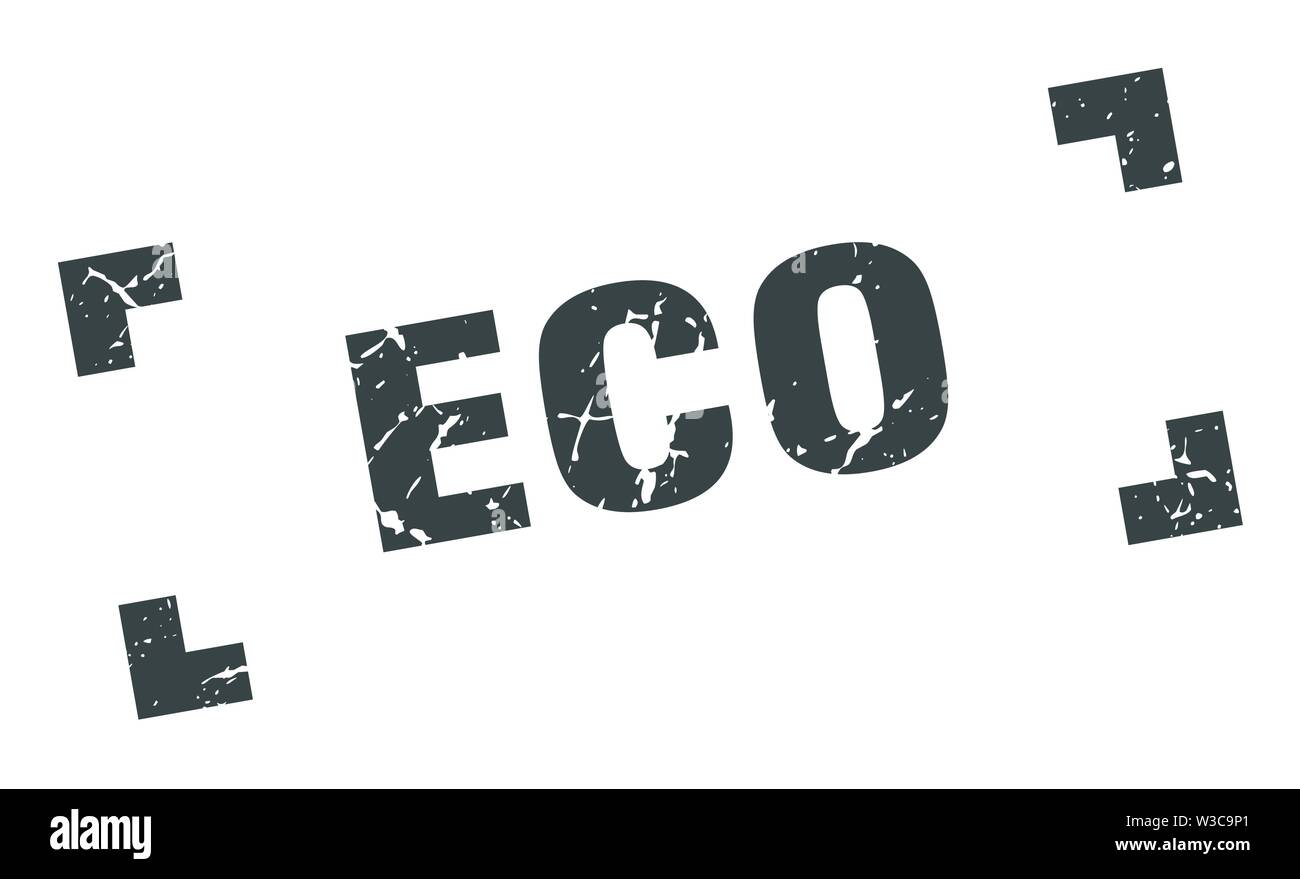 eco stamp. eco square grunge sign. eco Stock Vector Image & Art - Alamy