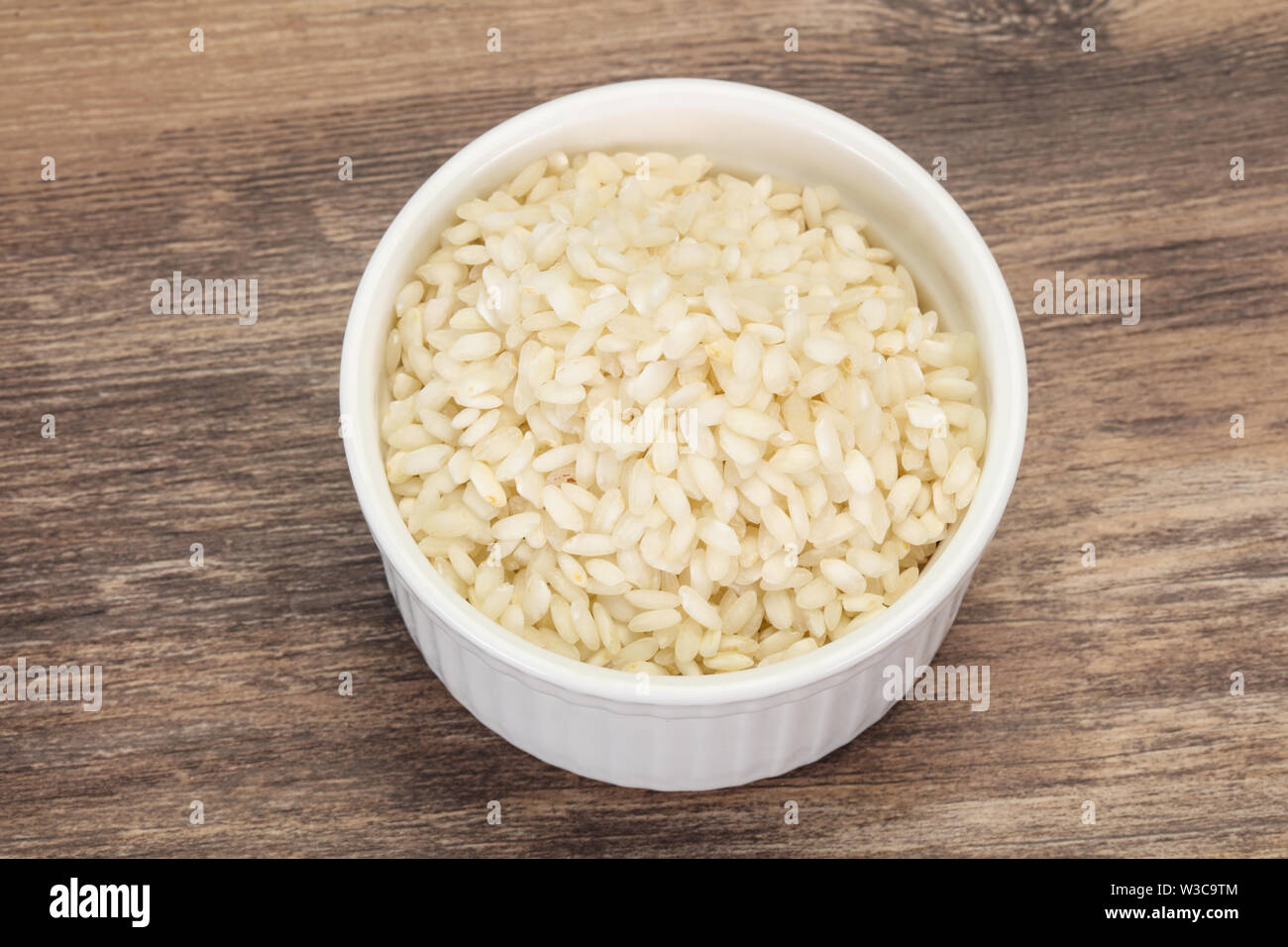 Raw Arborio rice for Italian risotto Stock Photo - Alamy