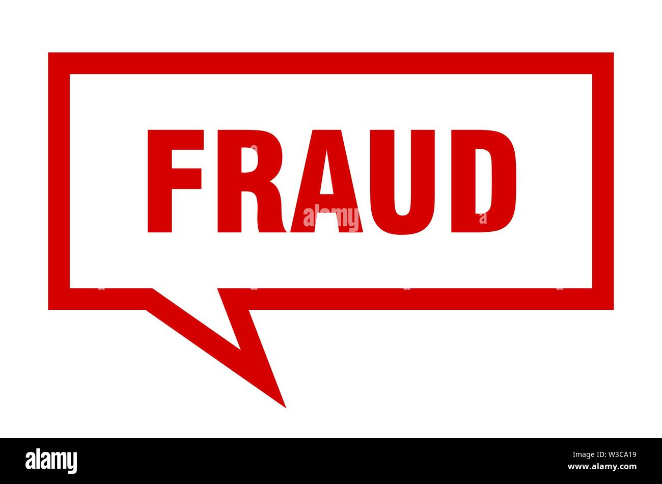 fraud sign. fraud square speech bubble. fraud Stock Vector Image & Art ...
