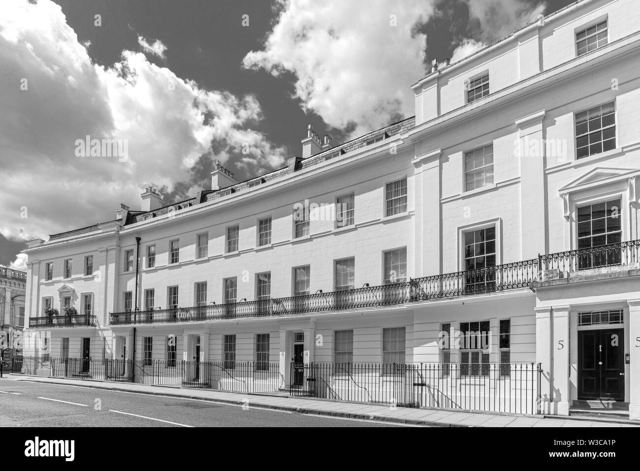 The 19th Century curved Georgian styled building at St Leonard’s Place ...