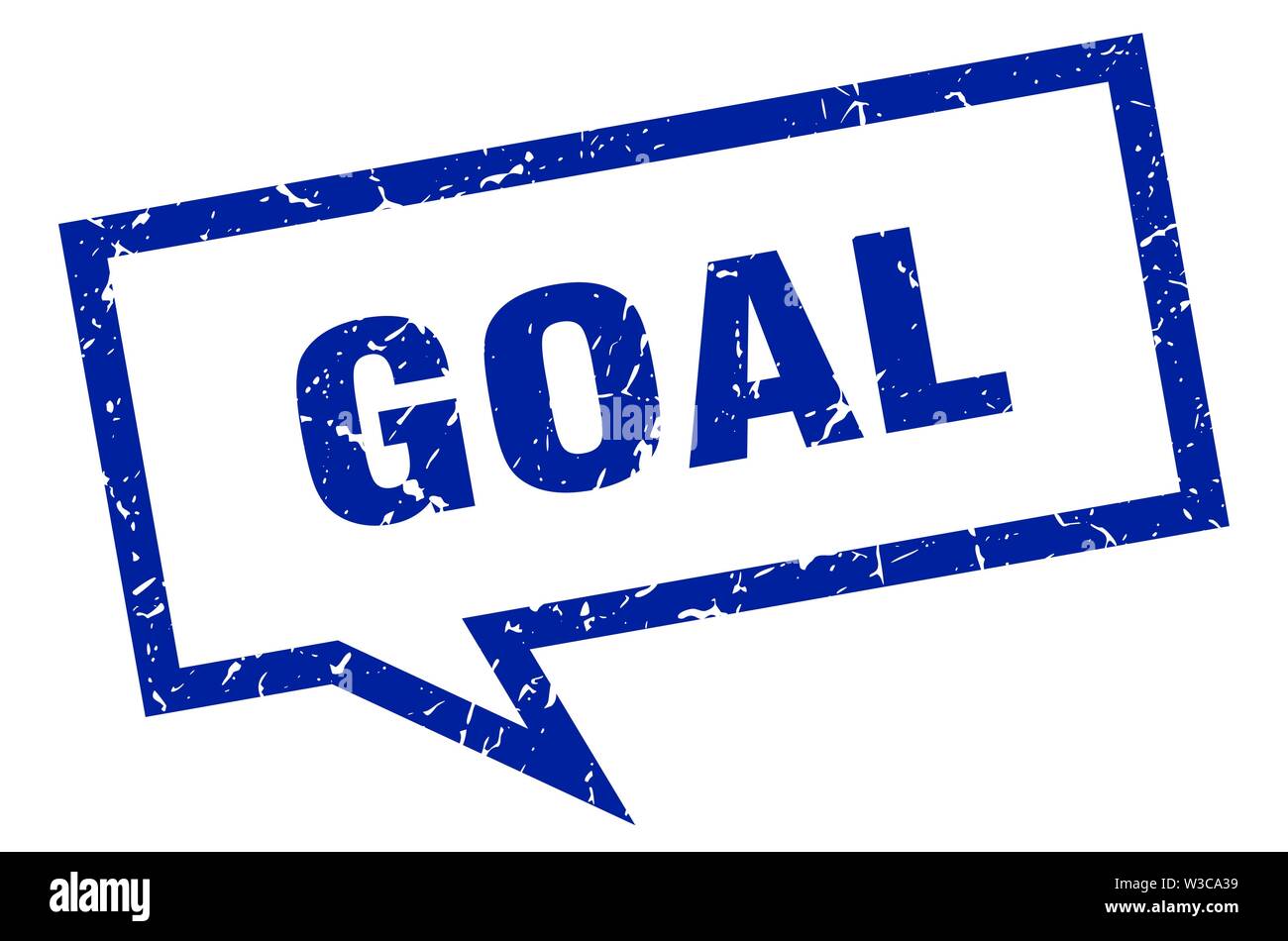goal sign. goal square speech bubble. goal Stock Vector Image & Art - Alamy