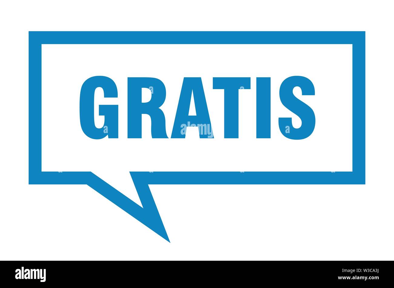 gratis sign. gratis square speech bubble. gratis Stock Vector Image ...