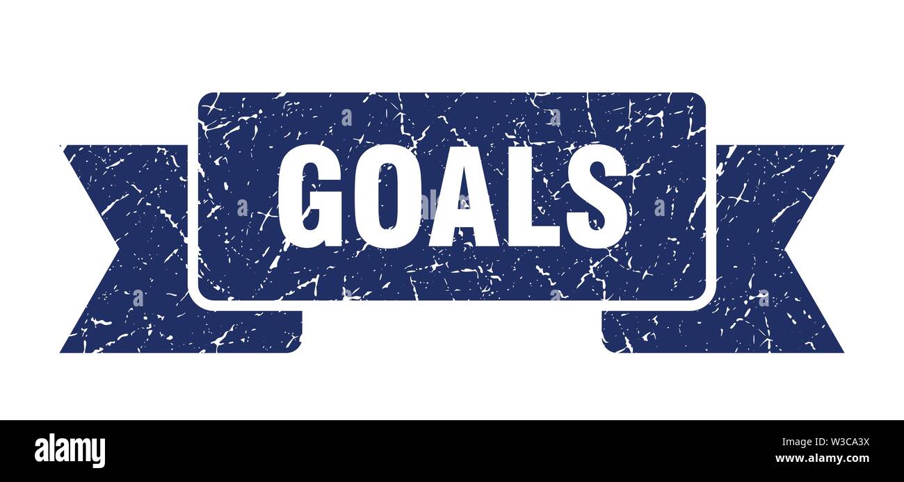 goals grunge ribbon. goals sign. goals banner Stock Vector Image & Art ...