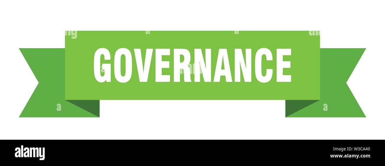 governance ribbon. governance isolated sign. governance banner Stock ...