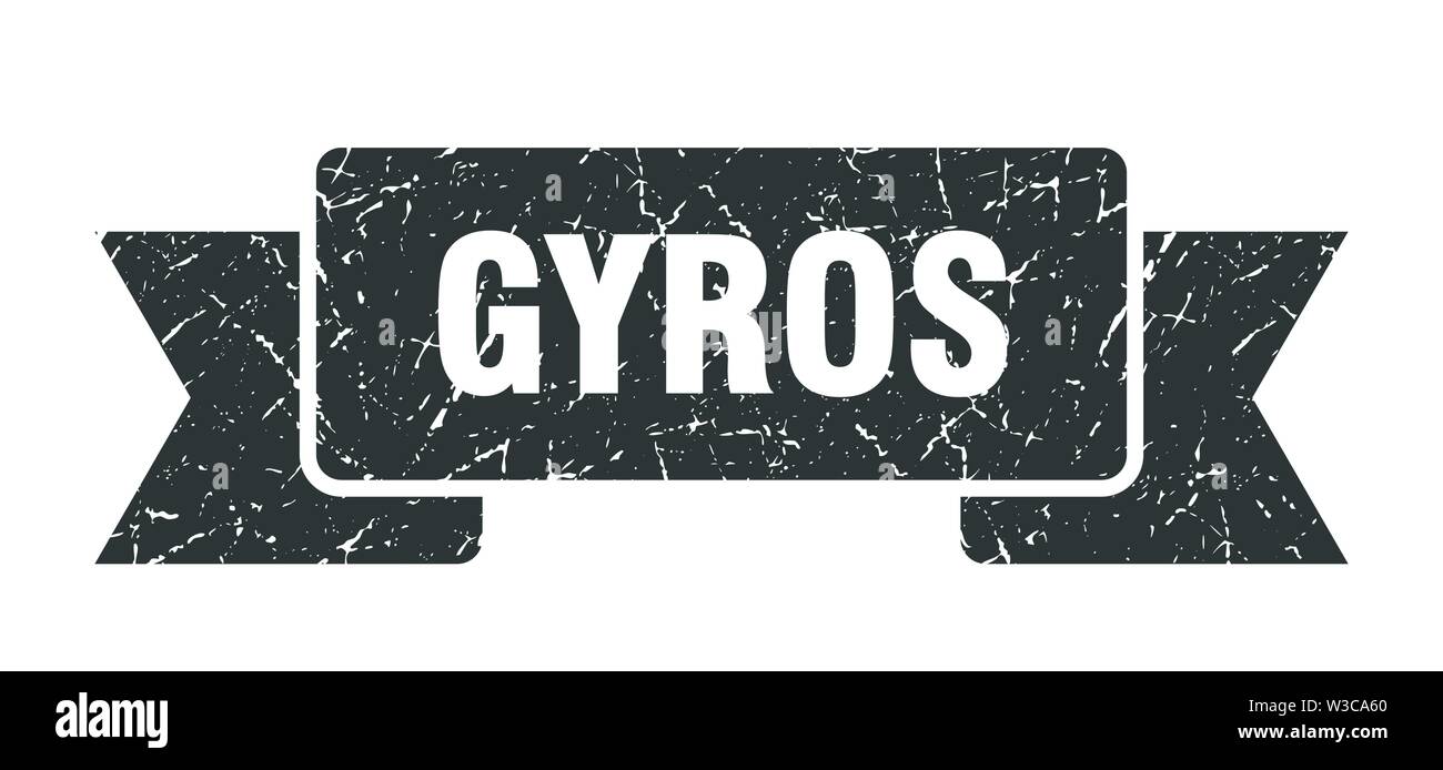 gyros grunge ribbon. gyros sign. gyros banner Stock Vector Image & Art ...