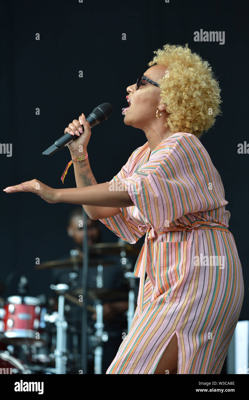 Glasgow, UK. 14 July 2019. Emeli Sande live in Concert at TRNSMT Music ...