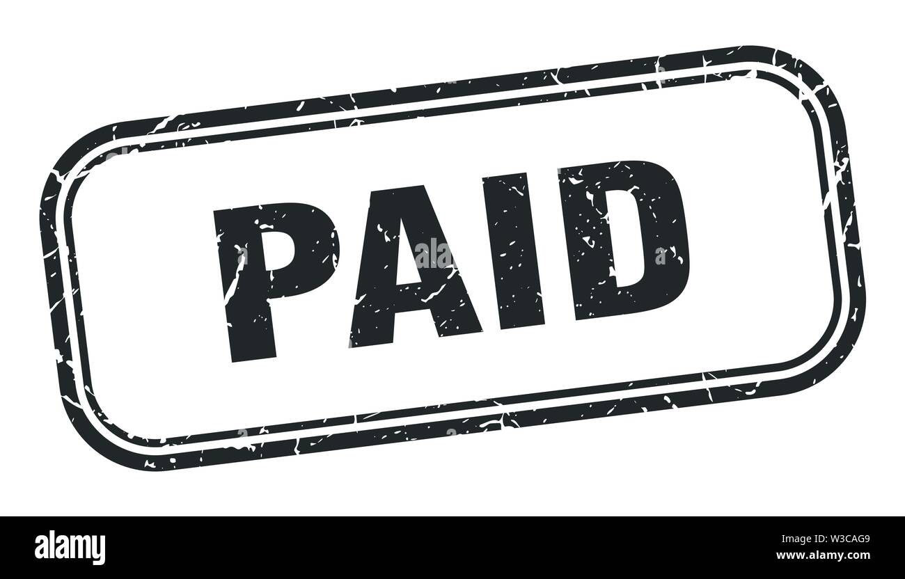 paid stamp. paid square grunge sign. paid Stock Vector Image & Art - Alamy