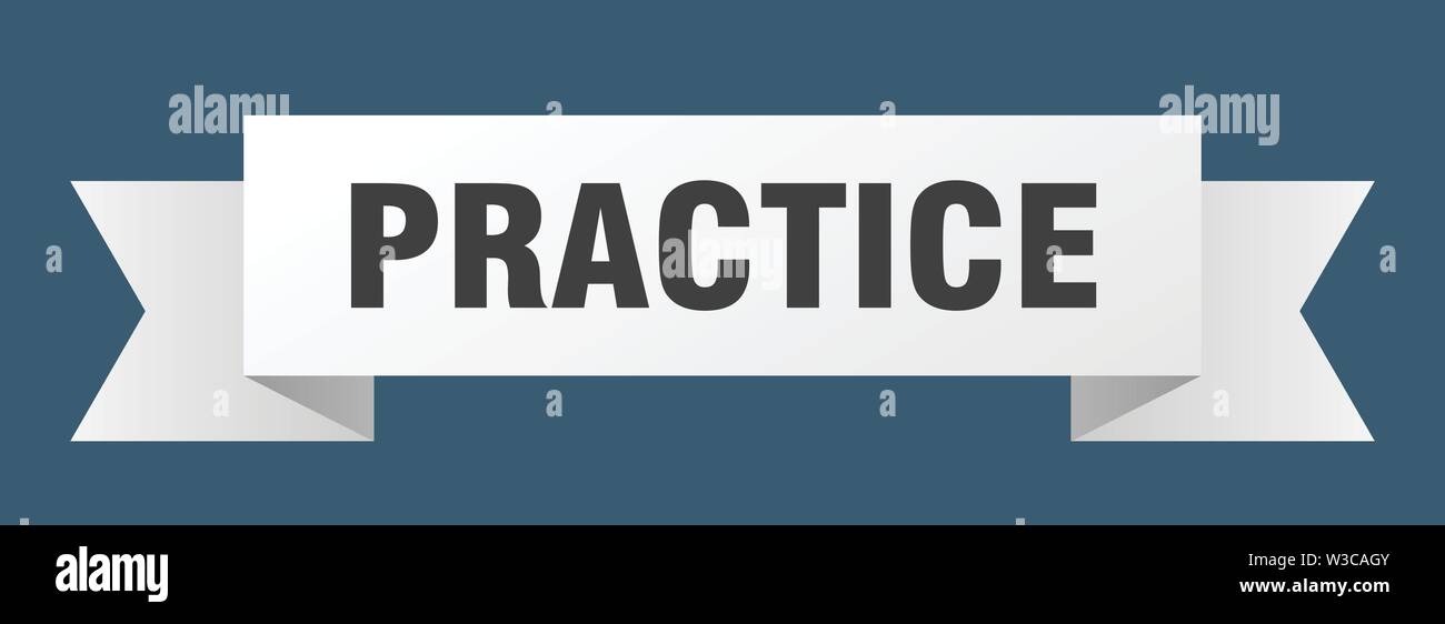 practice ribbon. practice isolated sign. practice banner Stock Vector ...