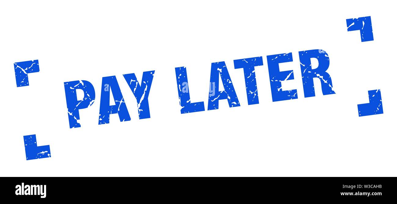 Pay later vector vectors hi-res stock photography and images - Alamy