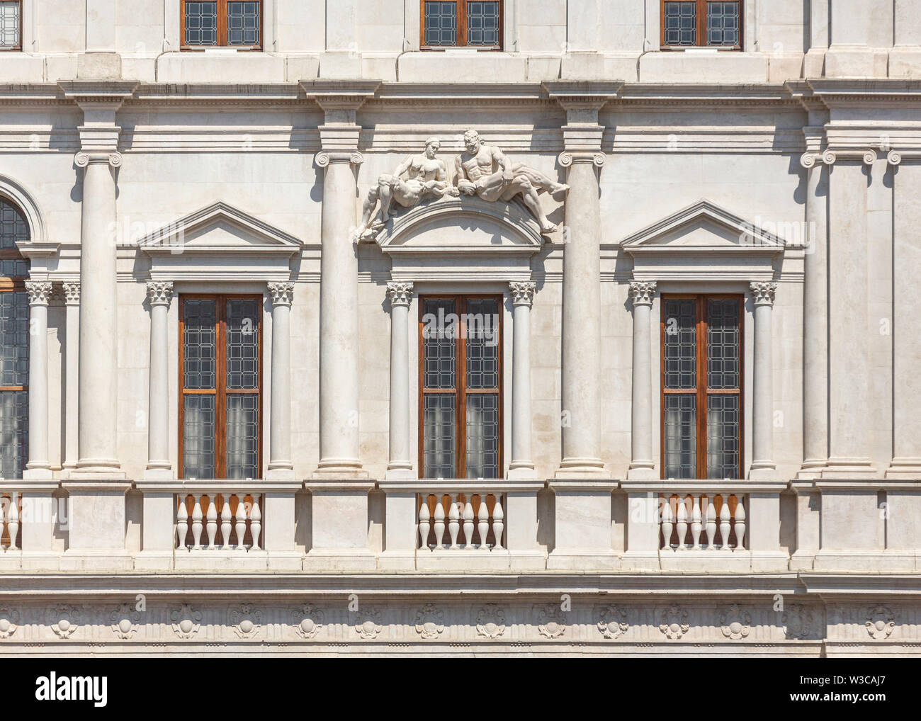 Historic buildings of Bergamo, Italy Stock Photo - Alamy