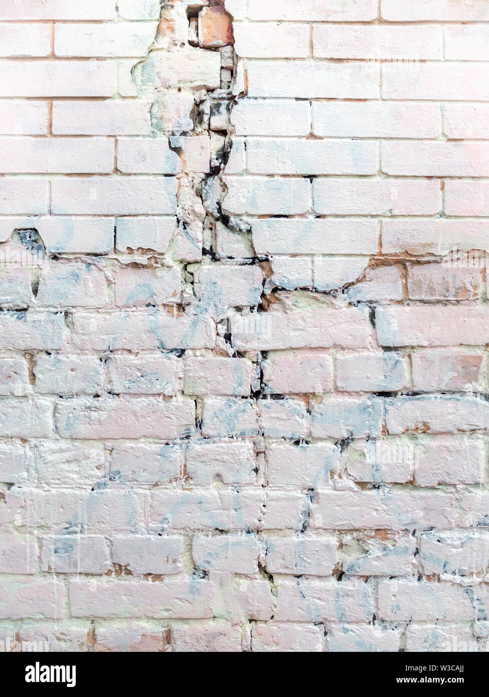 Painted pink brick wall background Stock Photo - Alamy
